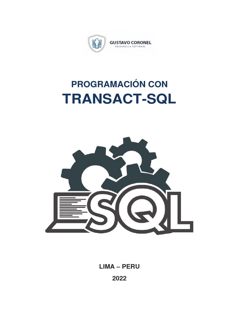Programacion Con T-SQL | PDF | Servidor SQL de Microsoft | Tipo de datos