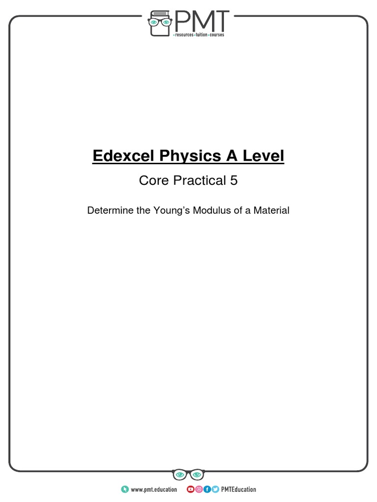 CP 05 - Determine The Young's Modulus of A Material | PDF | Young's ...