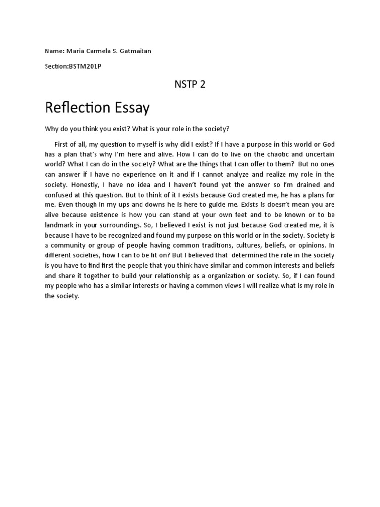 NSTP 2 Reflection Essay | PDF