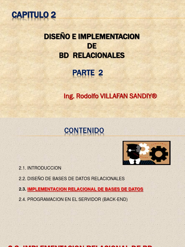 BD2 - Cap2 - P2 | PDF | Bases de datos | Servidor (Computación)