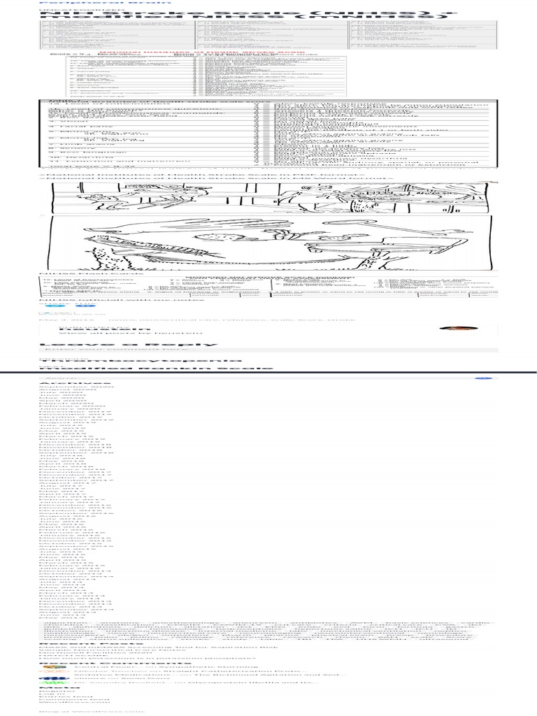 NIH Stroke Scale (NIHSS) + Modified NIHSS (mNIHSS) - Peripheral Brain ...