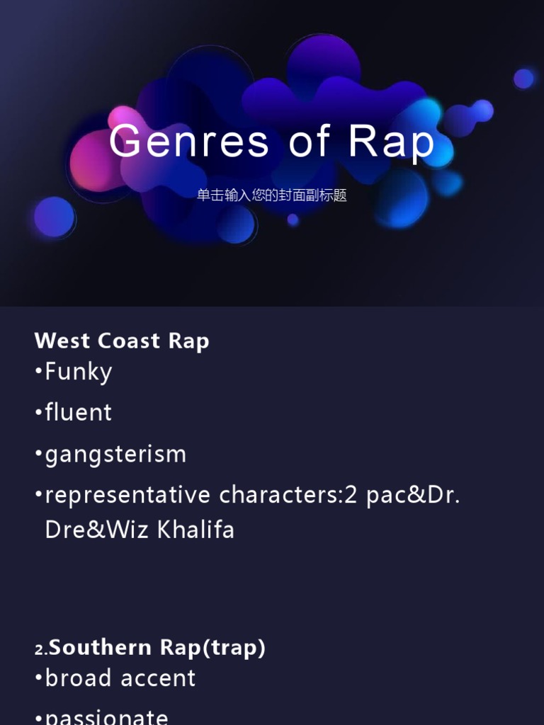 Genres of Rap | PDF | Social Science | Art
