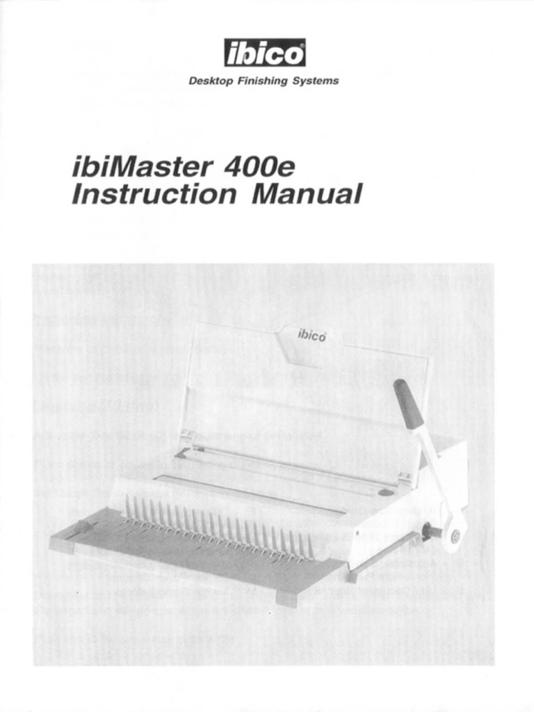 400e Ibimaster Operator | PDF