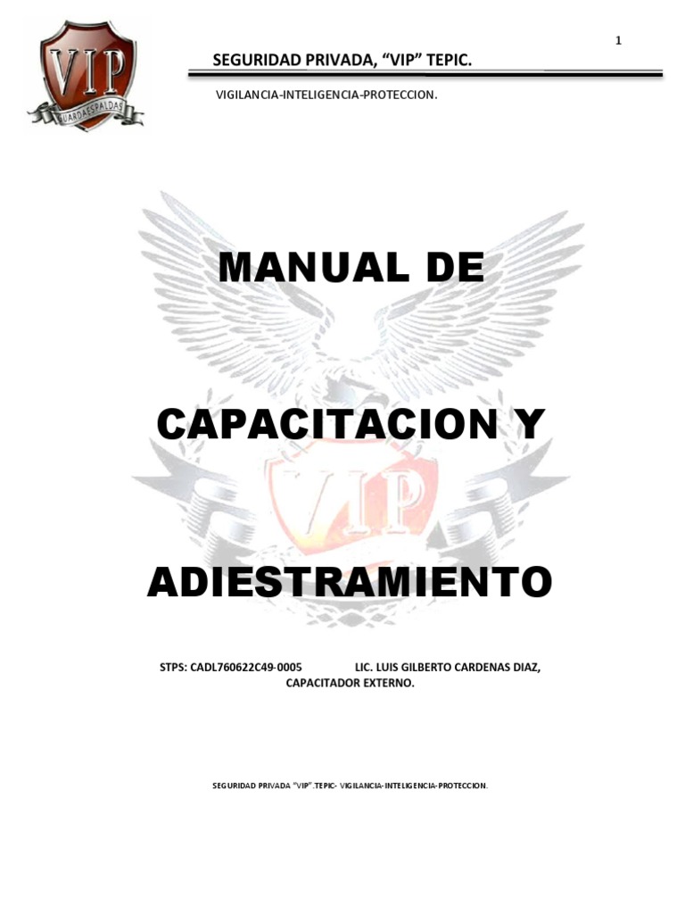Manual de Capacitacion y Adiestramiento | PDF
