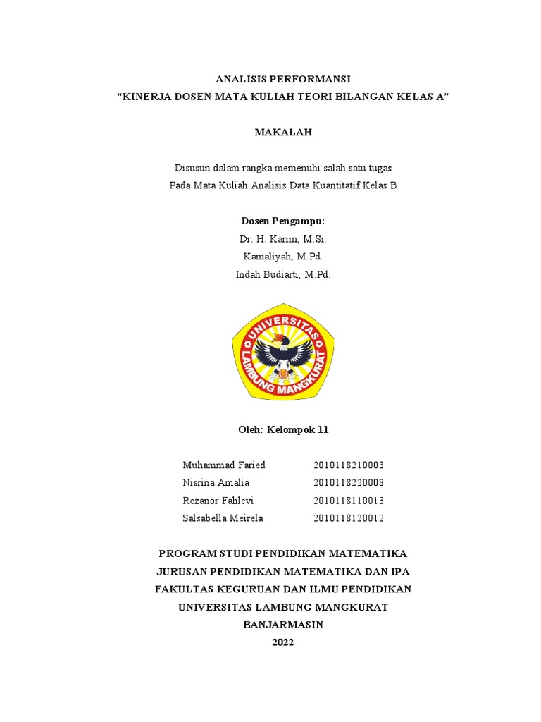 Analisis Performansi | PDF
