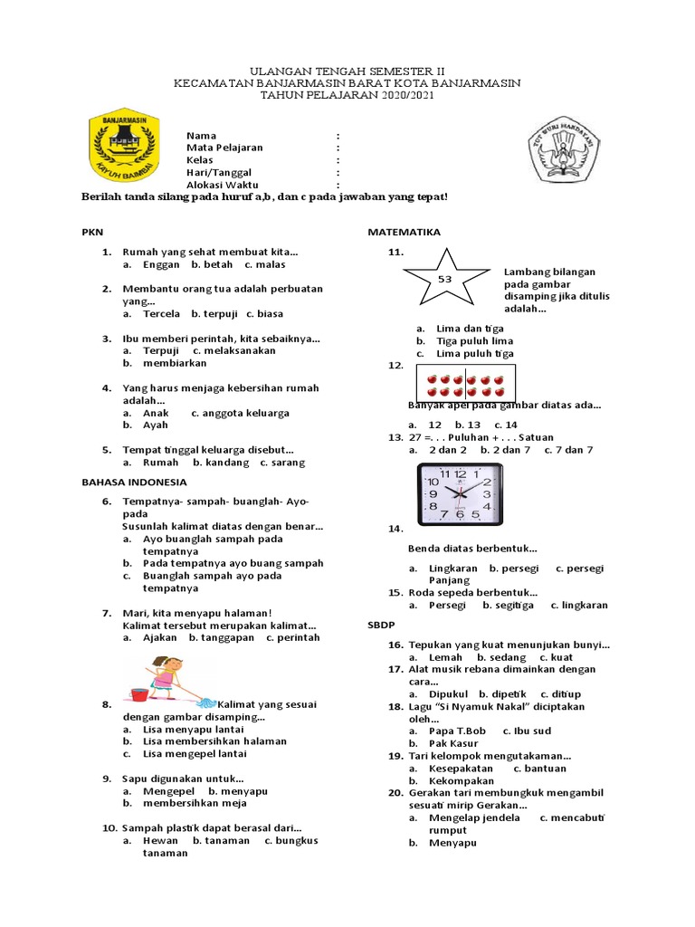 Uts Tema 6 ST 1 & 2 | PDF