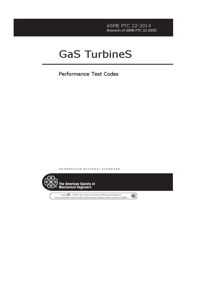 Asme PTC 22 2014 | PDF | Gas Turbine | Calibration