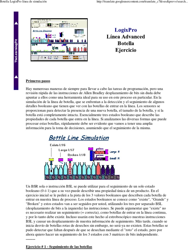 LogixPro - Bottle Line Simulation | PDF | Programa de computadora ...