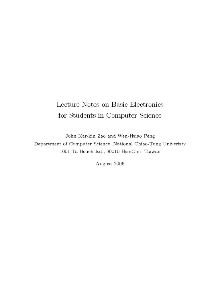Lectures 1 7 | PDF | Bipolar Junction Transistor | Voltage