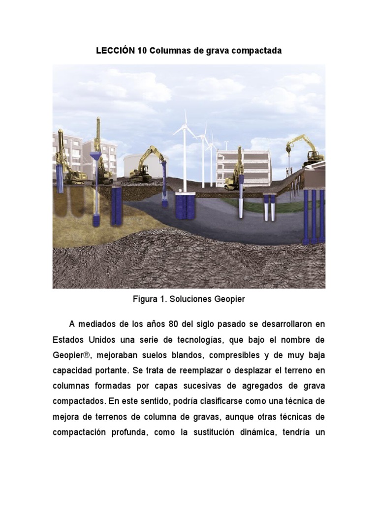 Columnas de Grava Compactada | PDF