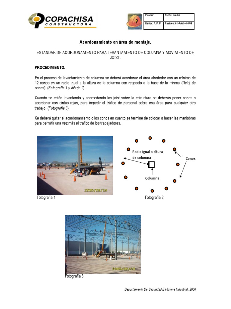 Acordonamiento en Área de Montaje | PDF