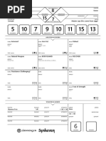 Symbaroum Character Sheet - Mini | PDF | Role Playing Games | Gaming