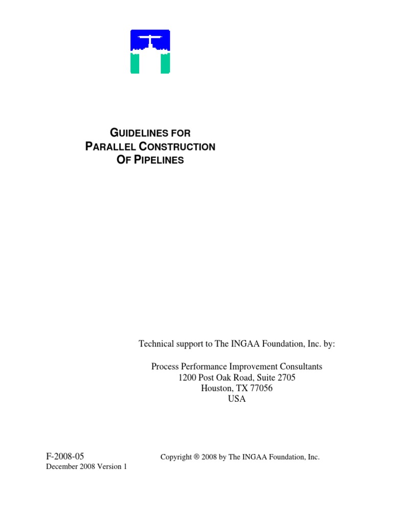 Guidelines For Parallel Construction of Pipelines | PDF | Federal ...