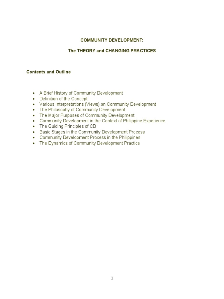 Handouts in ComDev | PDF | Community | System