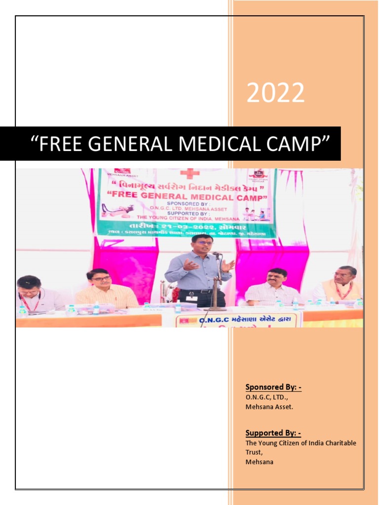Free General Medical Camp Report General - 2022 | PDF | Health Care ...