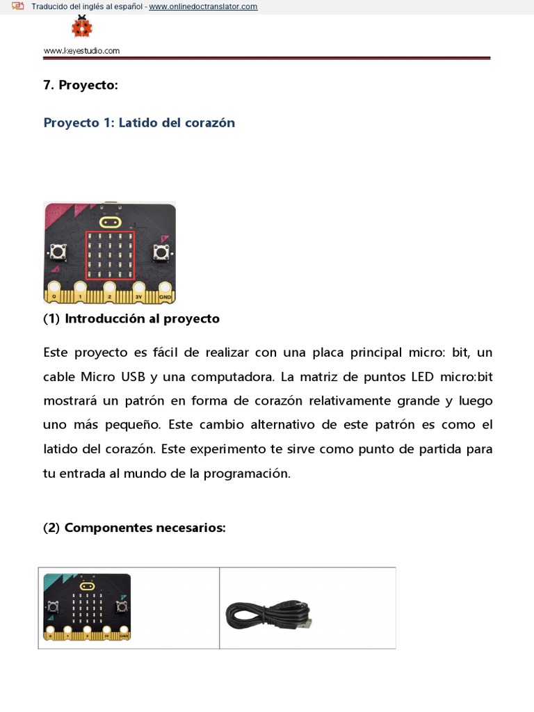 KS4027 (KS4028) Microbit Smart Home 109-240.en - Es | PDF | Micrófono ...
