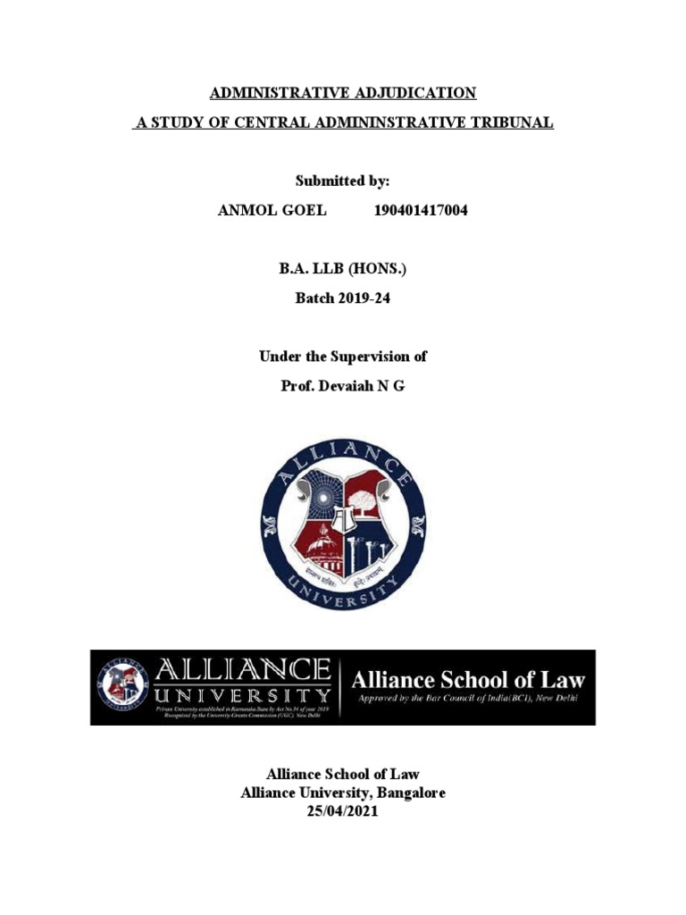 Administrative Adjudication | PDF | Administrative Law Judge | Tribunal