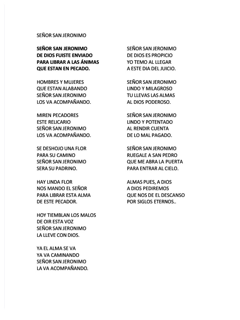 Señor San Jeronimo | PDF