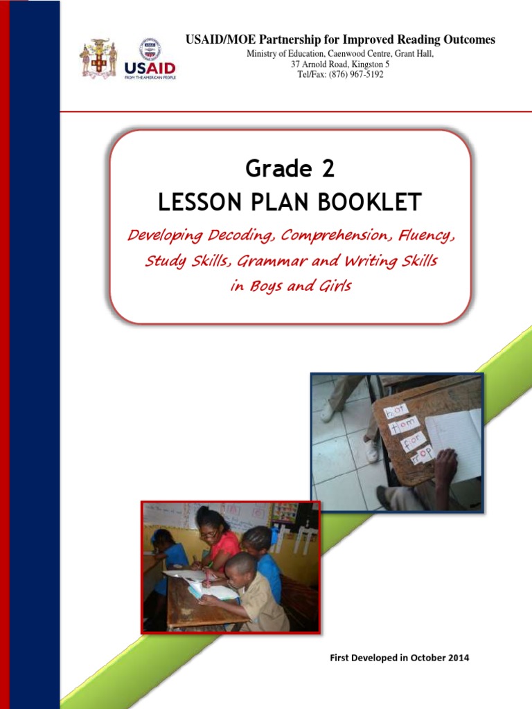 Lesson Plan Booklet For Grade 2 | PDF | Literacy | Phonics