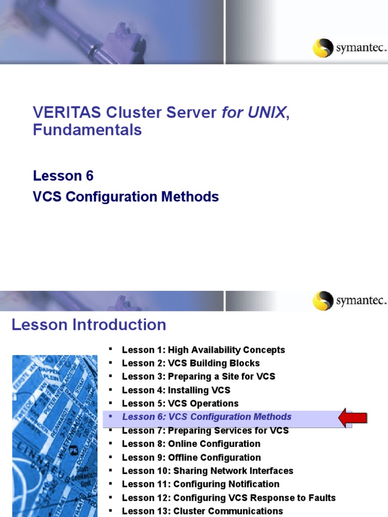 Veritas Cluster Server For Unix Fundamentals Lesson 6 Vcs Configuration Methods Pdf