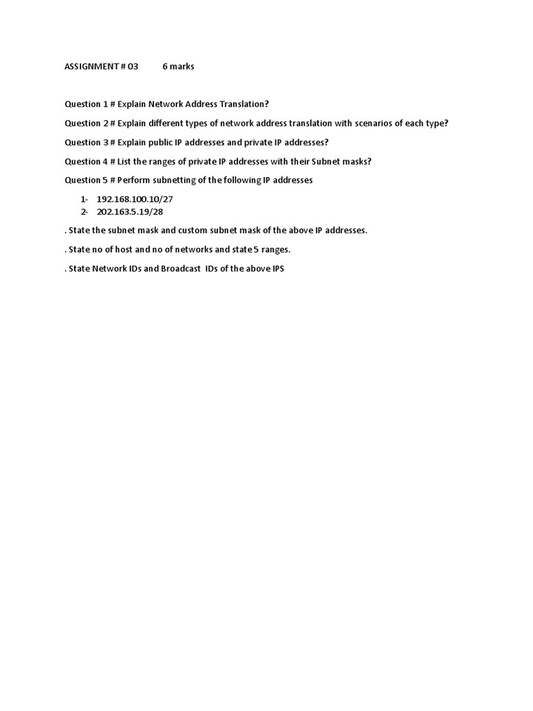 Assignment 03 | PDF | Computers | Technology & Engineering