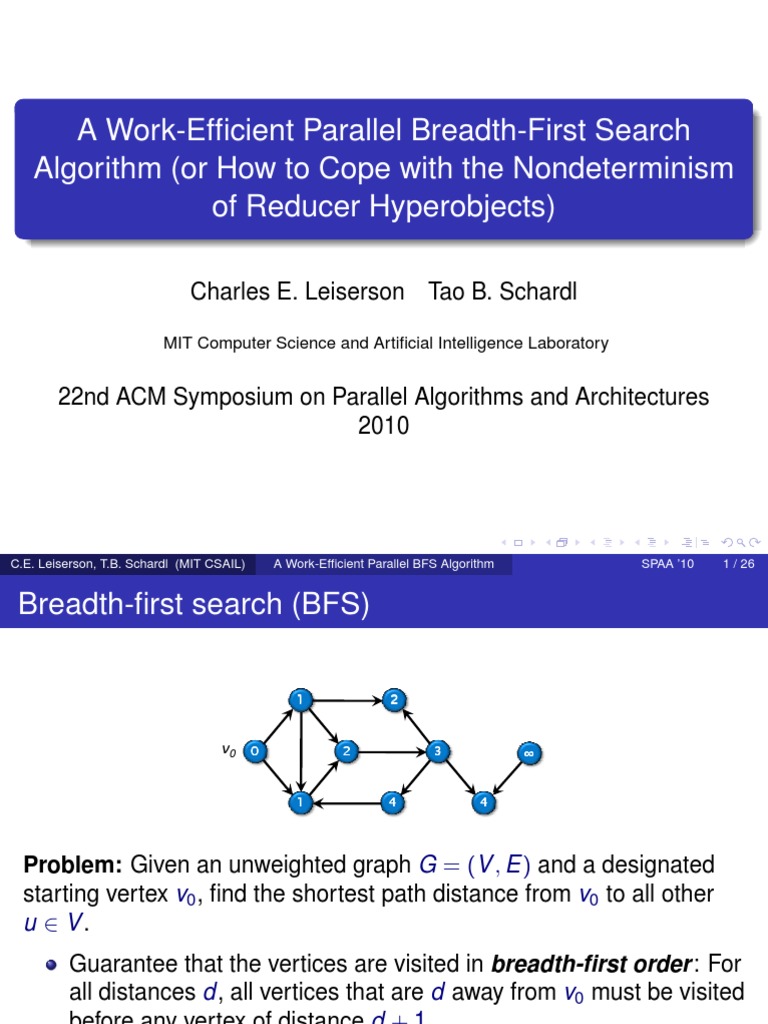 A Work-Efficient Parallel Breadth-First Search Algorithm (Or How To Cope With The Nondeterminism ...