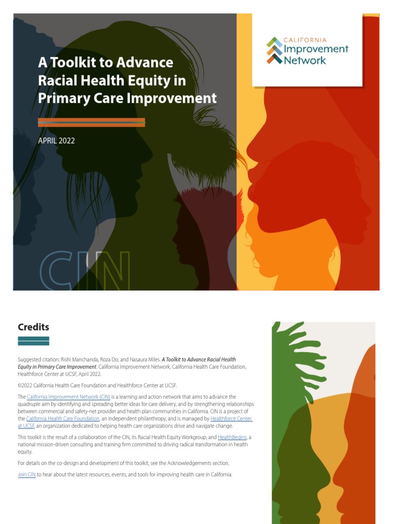 A Toolkit To Advance Racial Health Equity in Primary Care Improvement ...