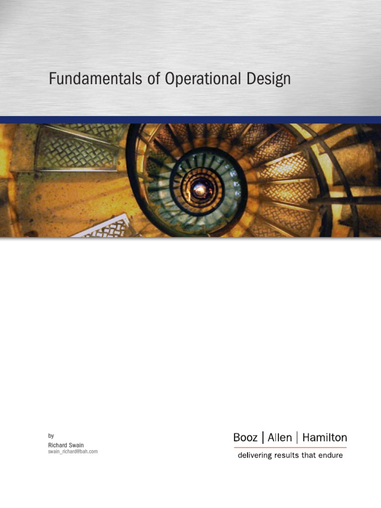 Fundamentals - Operational Design Version 7 | PDF | Operational Level ...