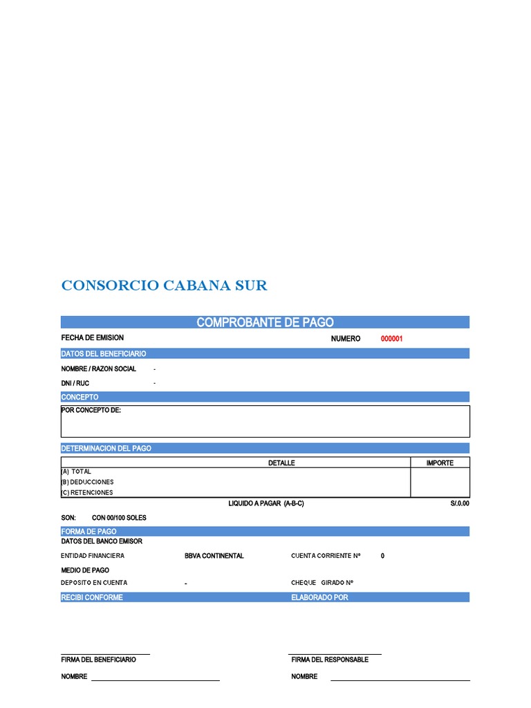 Recepcion de Comprobante de Pago - Cheques | PDF | Bancario