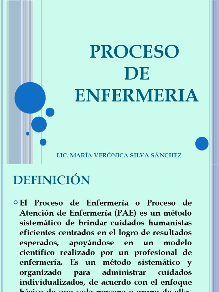Proceso De Enfermeria