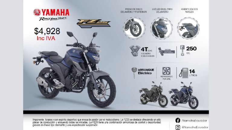 Moto YAMAHA FZ25 | PDF