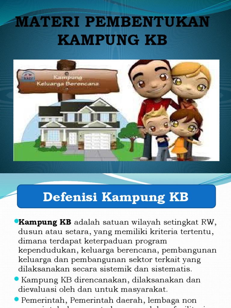 Materi Kampung KB 2018 | PDF