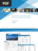 System Advisor Model (SAM) : Introduction To The | PDF | Solar Power ...