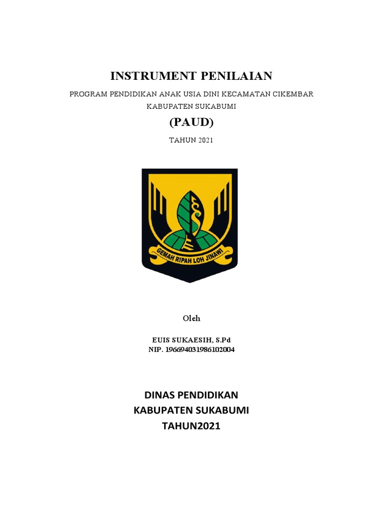 P-Instrument Penilaian PAUD | PDF