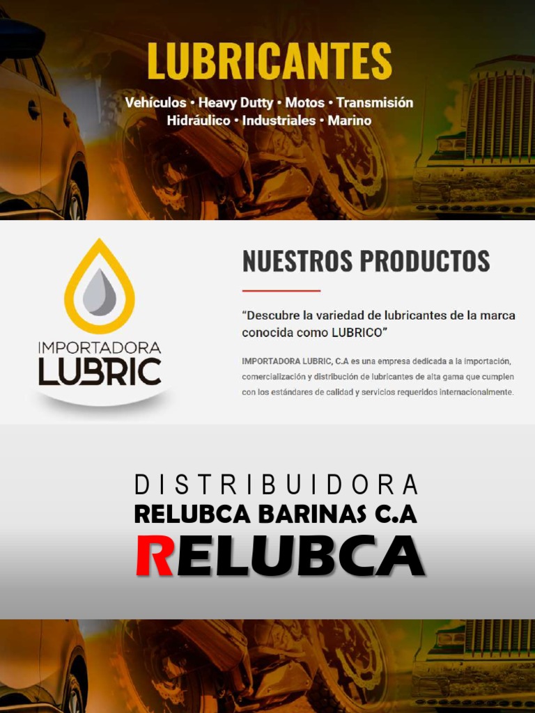 Aceites Lubricantes LUBRICO Titanium | PDF | Lubricante | Aceite de motor
