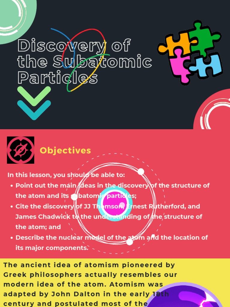 Key Discoveries of Subatomic Particles | PDF | Atomic Nucleus | Atoms
