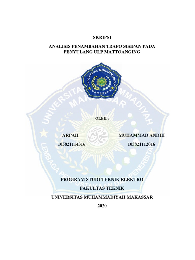 Analisa Penambahan Trafo Sisipan Pada Penyulang ULP Mattoanging | PDF