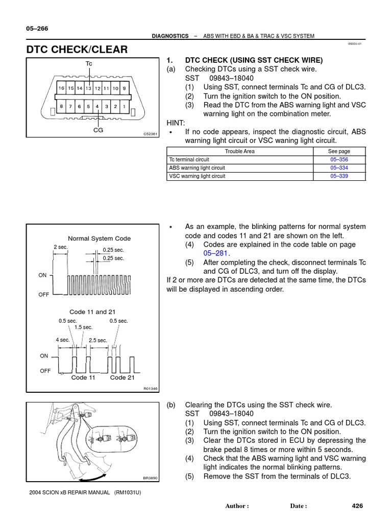 DTC Check Clear | PDF | Anti Lock Braking System | Vehicle Technology