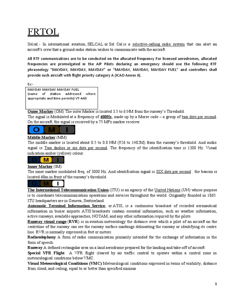Student's Frtol Class | PDF | Air Traffic Control | Instrument Flight Rules