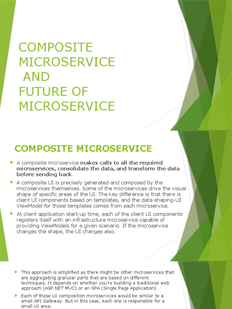 Composite Microservice and Future of Microservice | PDF | Cloud ...