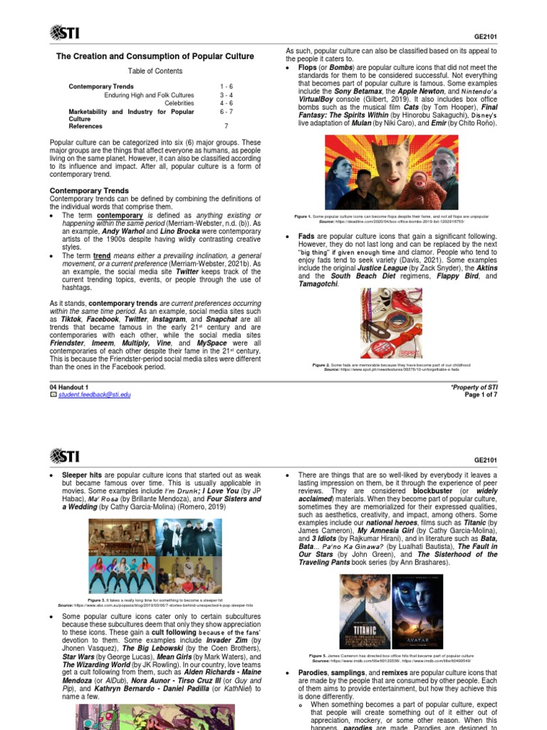 The Creation and Consumption of Popular Culture | PDF | Popular Culture