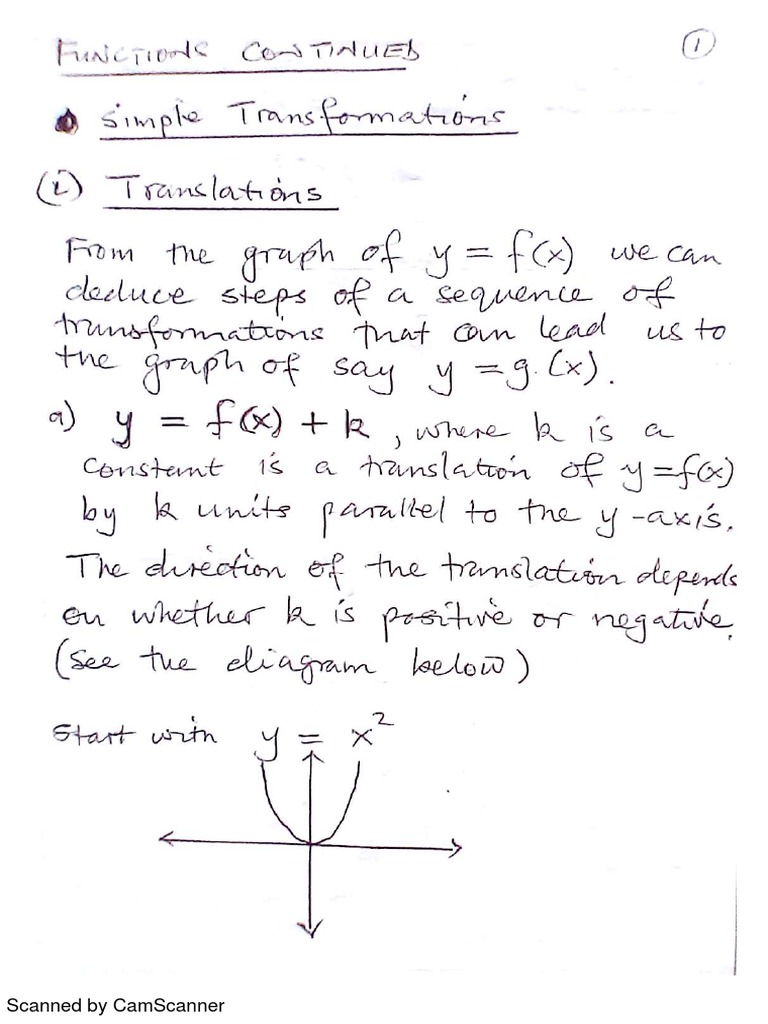 Transformations Notes | PDF