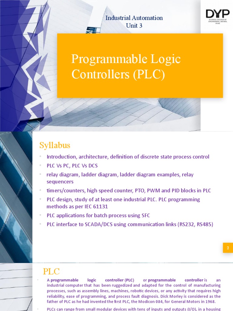 An Introduction to Programmable Logic Controllers: Architecture, Components, Programming Methods ...