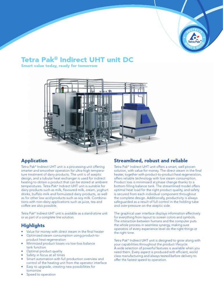 Tetra Pak Indirect UHT Unit DC - PD | PDF | Automation