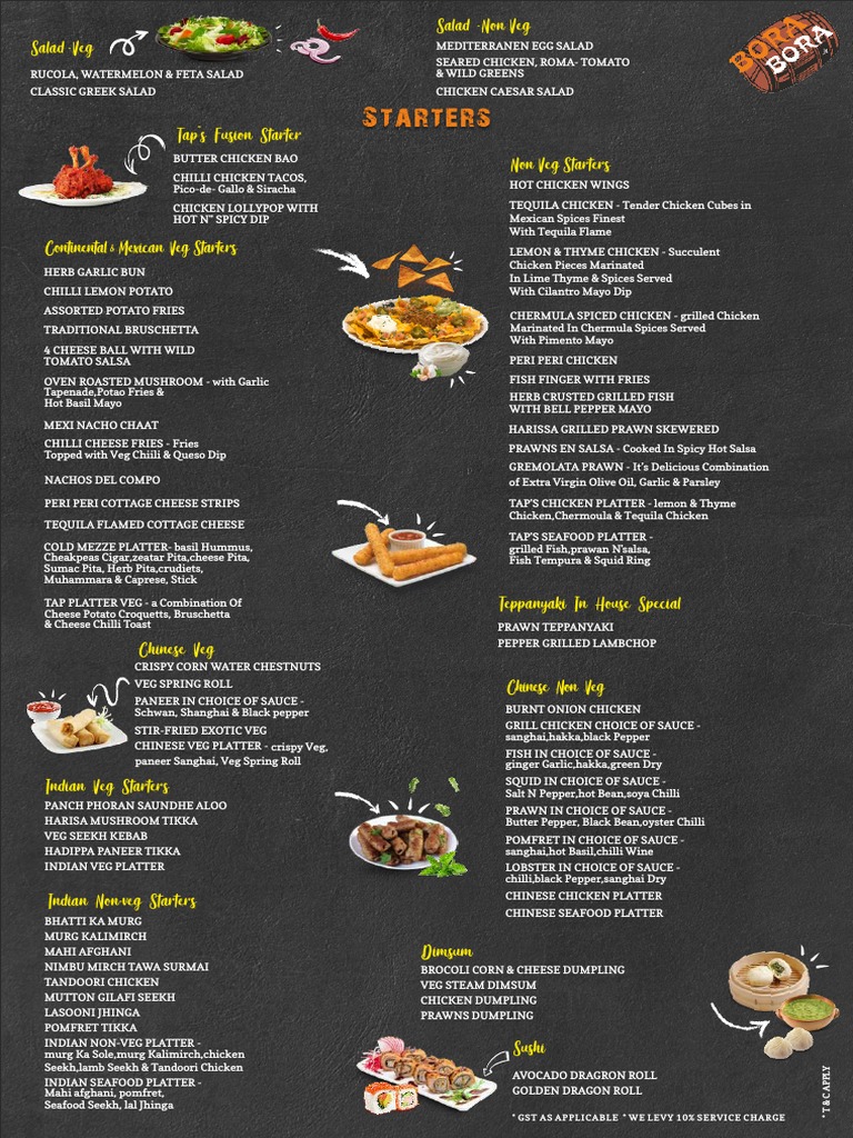 Bora Bora Food | PDF | Tomato Sauce | Sauce