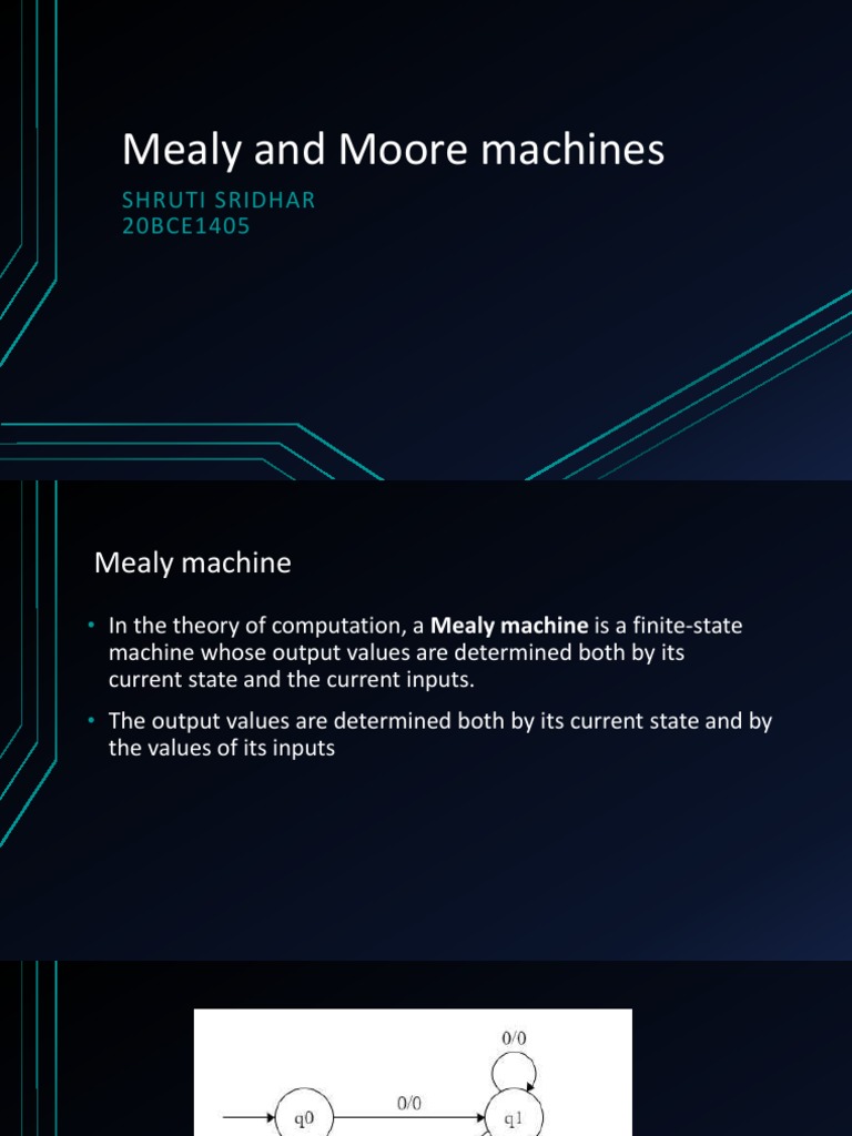 Mealy Moore Machines | PDF | Electronic Design | Formal Methods