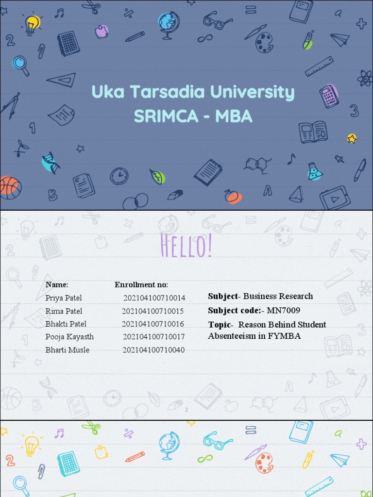 Uka Tarsadia University Srimca - Mba | PDF | Cognition | Psychological ...