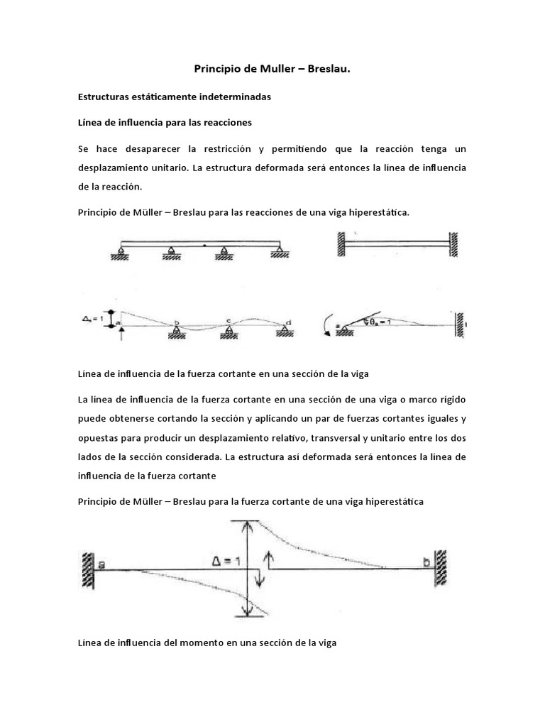 Principio de Muller | PDF | Viga (Estructura) | Fuerza