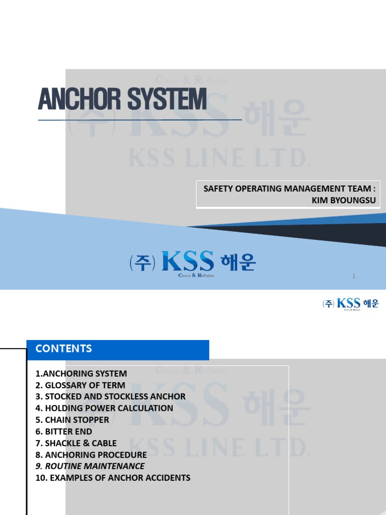 Anchoring System | PDF | Anchor | Mechanical Engineering