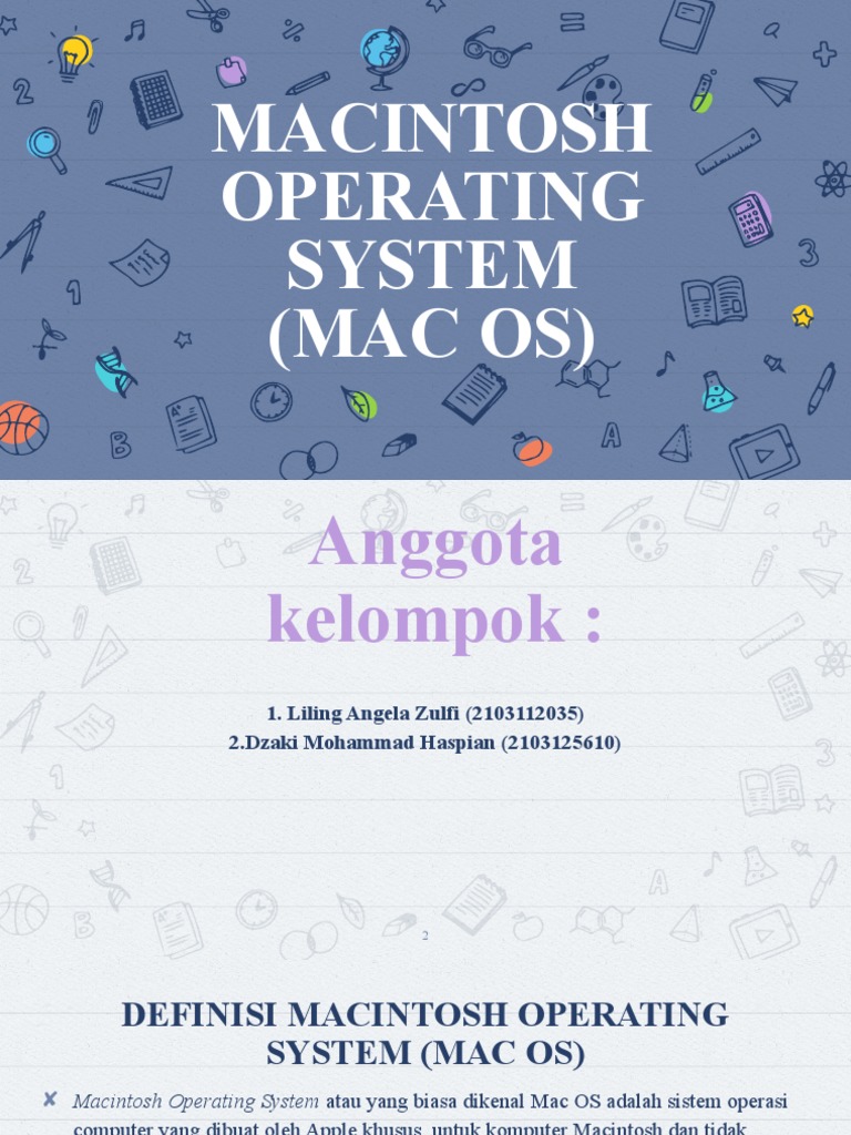 Macintosh Operating System (Mac Os) | PDF